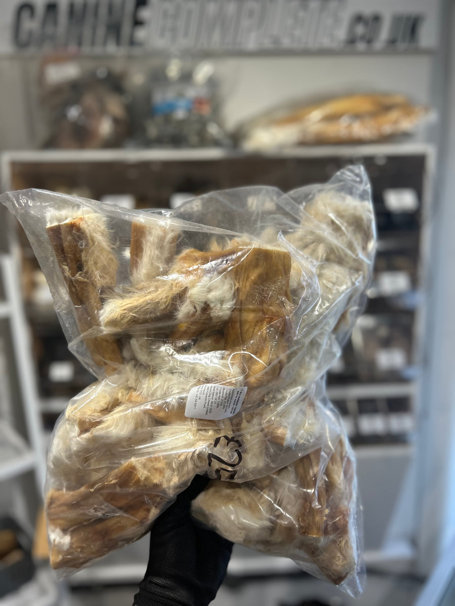 Rabbit Skin for Dogs - Natural, Chewy Treat for Healthy Skin and Coat ...