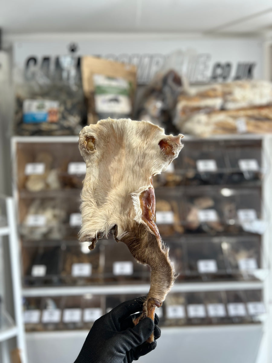 XL Hairy Beef Skin for Dogs - Large, Natural Chew for Dental Health and ...